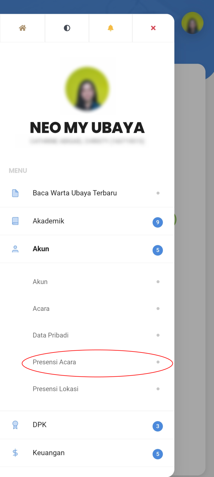 Melakukan Presensi Acara - Direktorat Sistem Informasi dan Manajemen