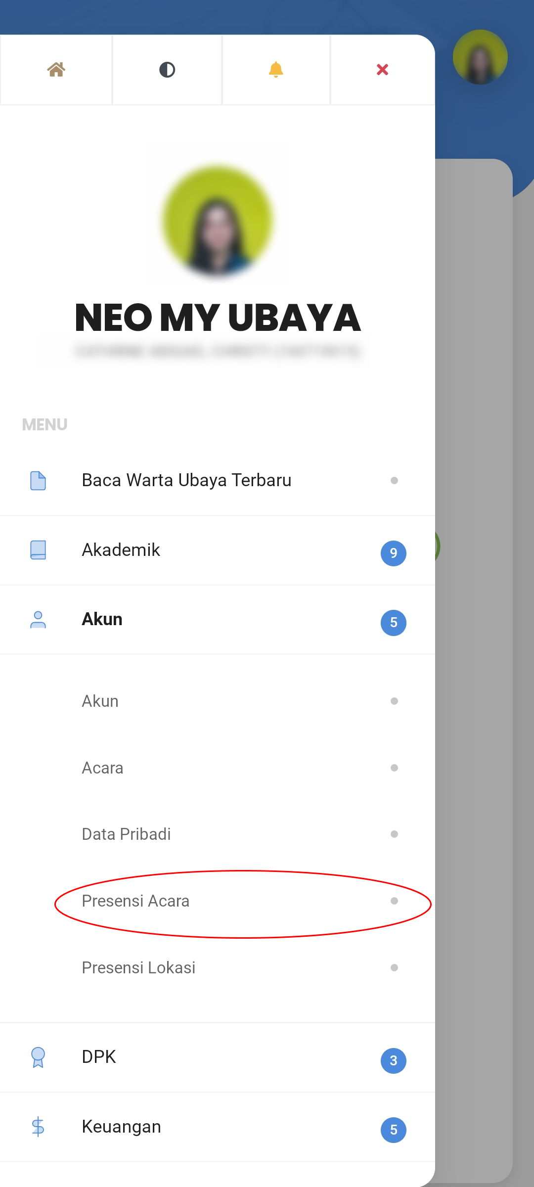 Melakukan Presensi Acara - Direktorat Sistem Informasi dan Manajemen